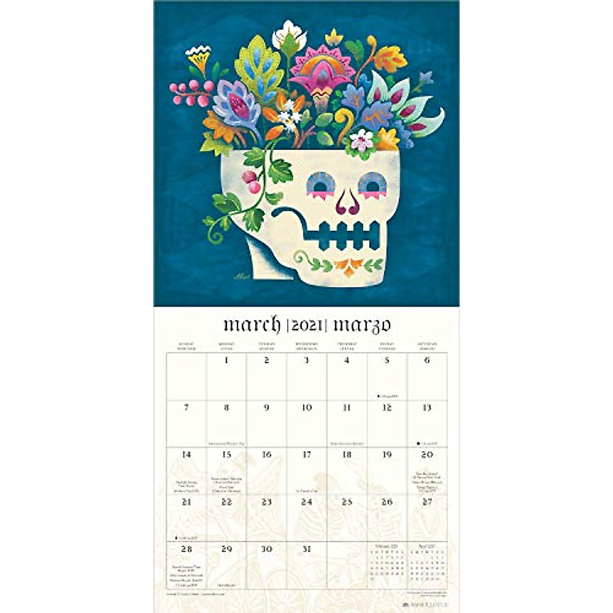 Day of the Dead 2021 Calendar