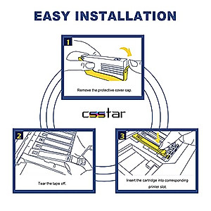 CSSTAR 962XL Ink Cartridge Remanufactured Replacement for HP 962 XL Ink Cartridge with HP OfficeJet Pro 9010 9015 9015e 9018 9025 9025e 9020 9012 9026 9028 9029 9027 1 Black 1 Cyan 1 Magenta 1 Yellow