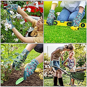 OIZEN Gardening Gloves for Women, Garden Gloves with Touch Screen, Light Duty Working Gloves, Gardening Gifts for Women, Size Small