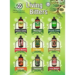 Herboganic Ginger Living Bitters | All Natural Living Bitters | 16 oz