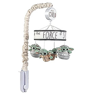 Lambs & Ivy Star Wars The Child/Baby Yoda Musical Baby Crib Mobile Soother Toy