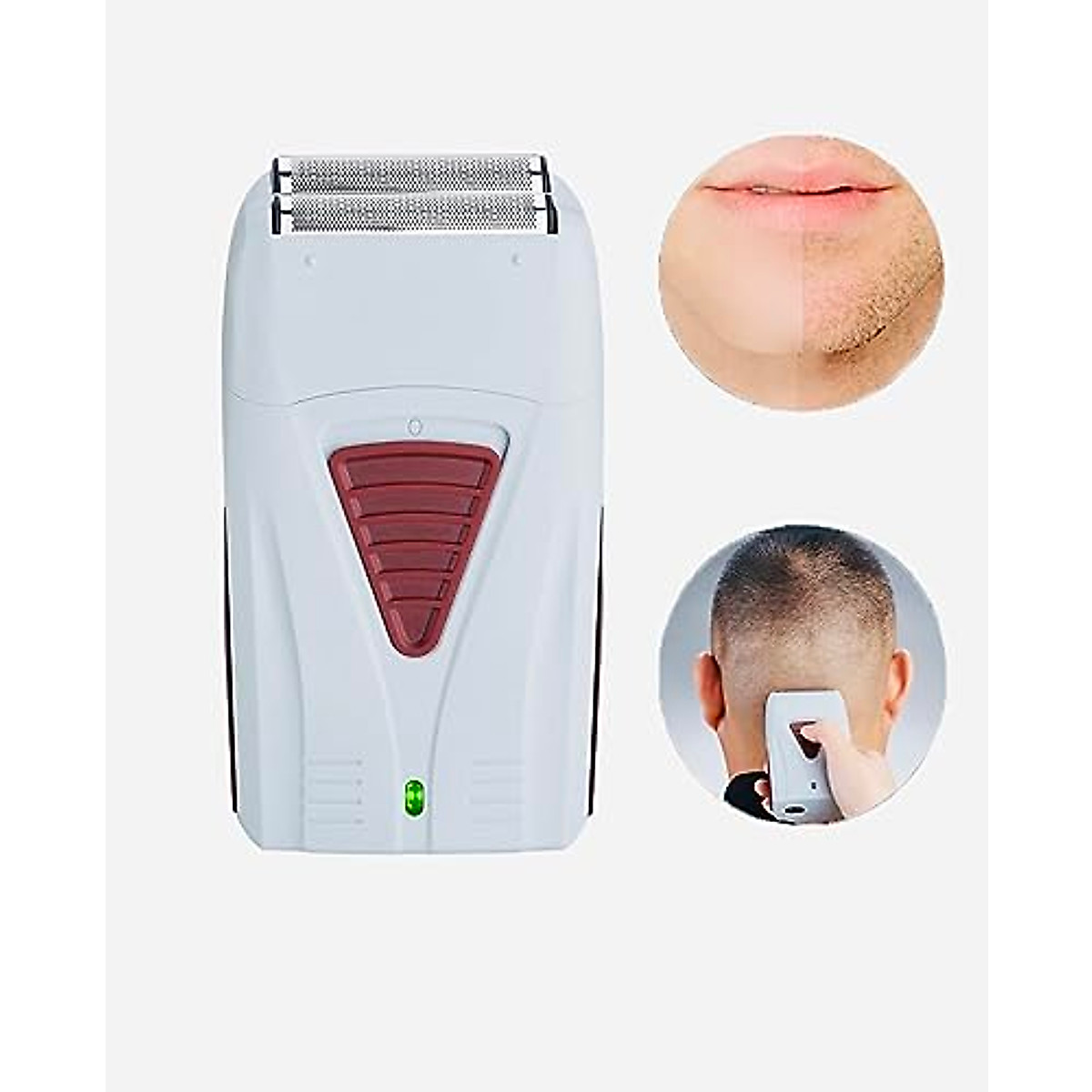 Electric Shaver Titanium Double pro Foil Metal Tool Head 4D Smooth Precision Shaver For Mens Womens Cordless Stubble Close Shave Trimmer Bald Head Barber Travel Size Razor For Head Face Beard Washable