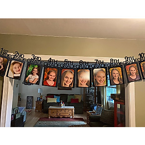 Graduation Decorations Class of 2024 Graduation Photo Banner K-12 Photo Display for Senior 2024 Picture Banner for High School 5th 8th Grad 4x6 SP001