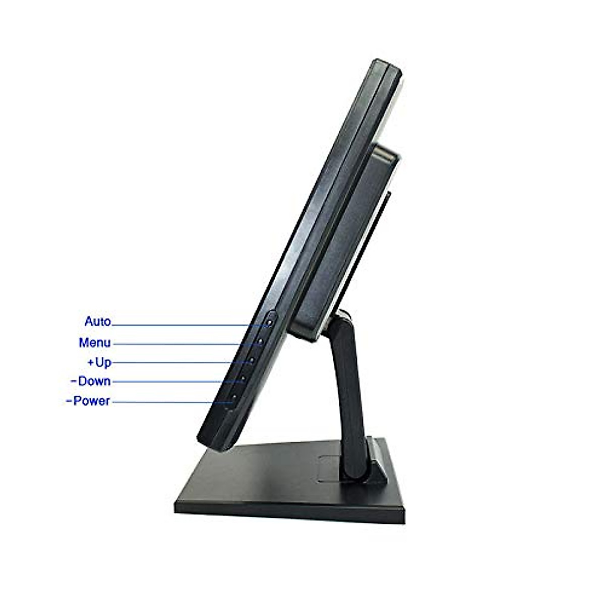 PC POS Monitor-15 inch Touchscreen PC POS Monitor-Cash Register VGA+Stand-LED Backlit Multi-Touch Monitor-LCD-Anzeige Display for Bar Restaurant (Touch-Screen Cash Register)