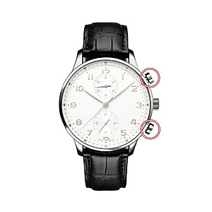 Steel Watch Push Button for IWC Portugieser Chronograph Watch IW3714 Pusher(Silver)