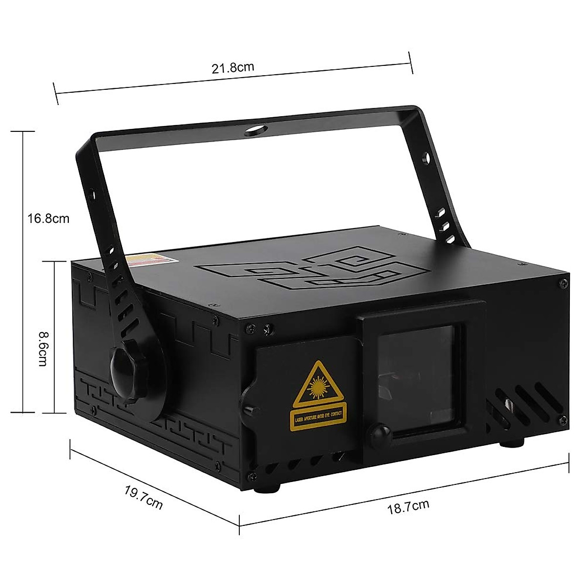 U`King DJ Disco Party Lights RGB Stage Lighting Beam Light Animation 3D Laser Patterns with DMX512 Sound Activated Remote Control for Festival Bar Nightclub Wedding Live Show Church