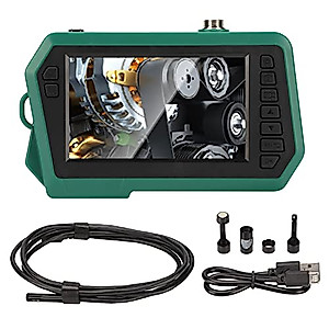 Dual Lens Endoscopy Camera, Resolution Up to 1080P, 4.3 Inch LCD Screen, IP68 Waterproof Level, 500cm Viewing Distance, with LED Light Snake Camera