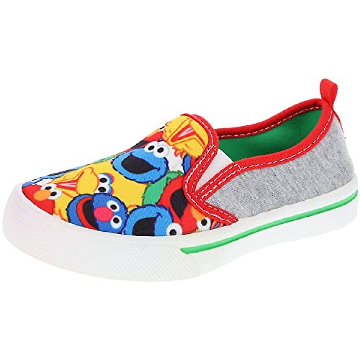 Sesame Street Toddler Sneakers Allover Character Print, Toddler Size 7, Multi