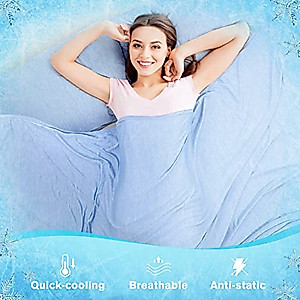 Cooling Blanket, Summer Blanket, Cooling Throw Blanket with Double Sided Cooling Fabric, Cooling Blanket for hot Sleepers Queen Size 87" x 79"