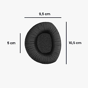 kwmobile Ear Pads Compatible with Sennheiser RS160 / RS170 / RS180 Earpads - 2X Replacement for Headphones - Black