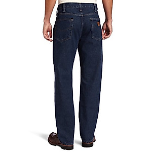 Carhartt Men's Traditional Fit Denim Five Pocket Jean,Dark Vintage Blue (Closeout),44 x 30