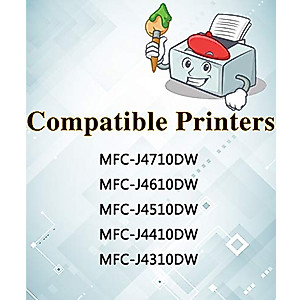 MM MUCH & MORE Compatible Ink Cartridge Replacement for Brother LC-107 LC-105 LC107 LC105 XXL Used in MFC-J4410DW J4310DW MFC-J4610DW 4710DW MFC-J4510DW (3 Black, 3 Cyan, 3 Yellow, 3 Magenta) 12-Pack