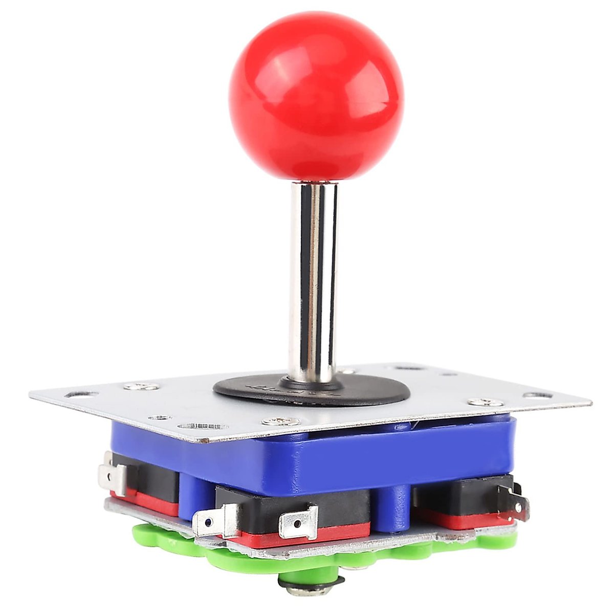 Arcade Joystick Zippy Joystick Classic 2/4/8 Way Game Joystick Ball Adjustable Competition Style Long Handle Joystick Happ Joystick for Arcade Gaming Cabinet Button Kit