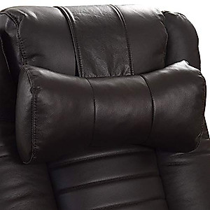 Octane Seating Contoured Recliner Head & Neck Pillow | Brown Leather