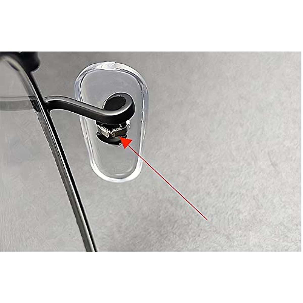 Sunglass Nose Pads,BEHLINE Replacement Clip-on Eyeglasses Nose Piece Soft Glasses Nose Bridge Pads Anti-Slip Nose Guards Repair Kits Parts for Sunglass/Eyeglass and Eyewear Frames(Clear)