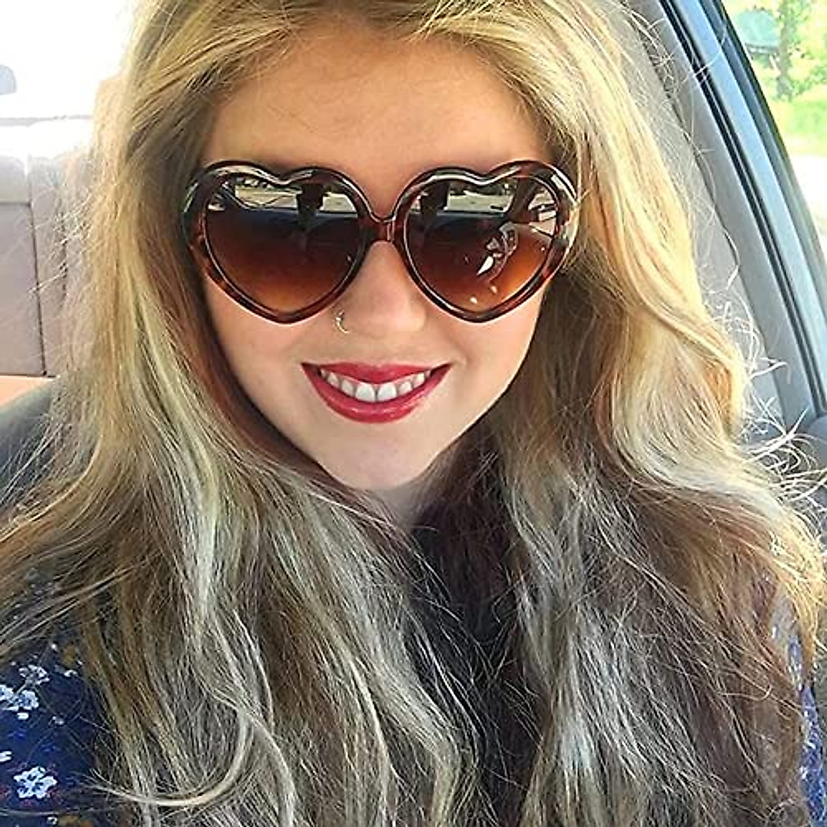 SUNOVELTIES 12 Pack Leopard Heart Sunglasses Bulk, Cheetah Heart Shape Glasses for Brithday Bachelorette Party Favors