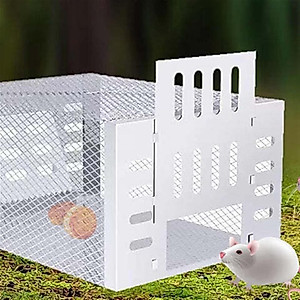 Rat Trap,Mouse Trap,trampas para ratas y ratonesm,Stainless Steel Mousetrap Automatic Continuous Cycle Mouse Trap Household Rat Catching Artifact Mousetrap (J)