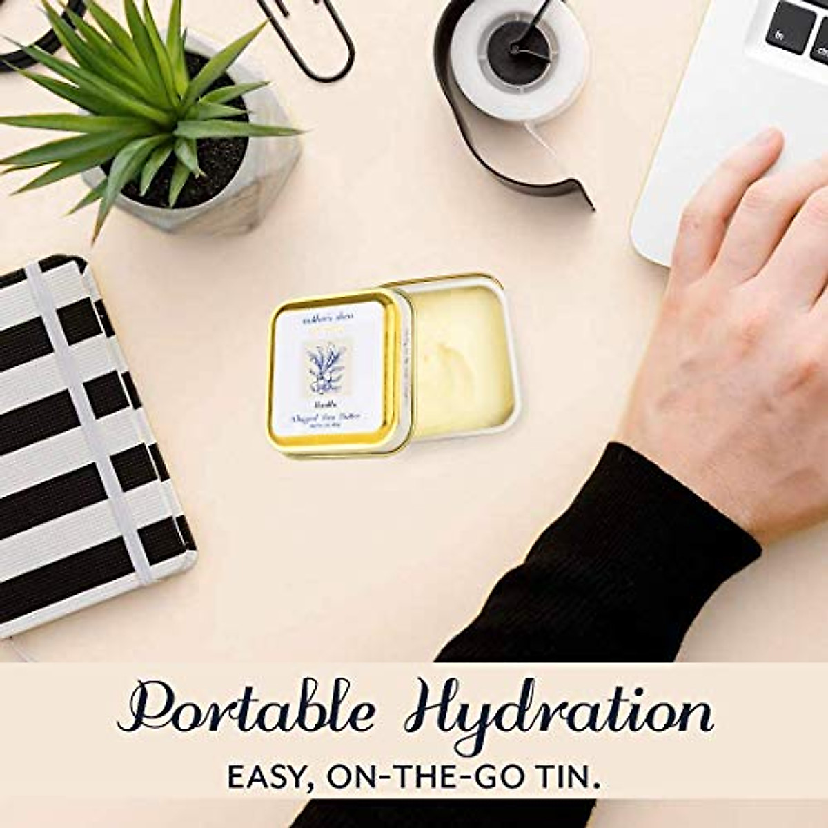 Mother's Shea Whipped Shea Butter (Vanilla, 2 Oz Tins - Set of 3) 100% Pure Raw Unrefined African Shea - Organic, Sustainably-Sourced Ingredients - Natural Skin & Hair Care