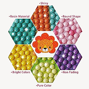 sinceroduct 5D DIY Kids Animal Diamond Painting Stickers Beginner Diamond Painting Kits, Digital Diamond Paint