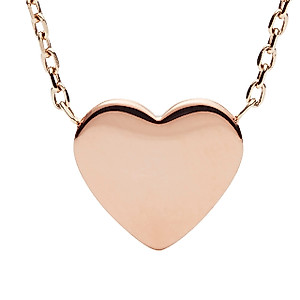 Fossil Women's Engravable Necklace, Color: Rose Gold (Model: JF03081791)