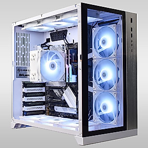 ID-COOLING SE-224-XTS White CPU Cooler For Desktop 4 Heatpipes CPU Air Cooler White LED Light 120mm PWM Fan CPU Fan for Intel LGA1700/115X/1200; AMD AM4/AM5