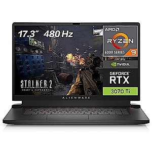 Dell 2023 Alienware m17 R5 17.3" FHD 480Hz Gaming Laptop Computer, Octa-Core AMD Ryzen 9 6900HX (Beat i9-12900H), 32GB DDR5 RAM, 1TB PCIe SSD, GeForce RTX 3070 Ti 8GB, WiFi 6, RGB KB, Windows 11 Pro