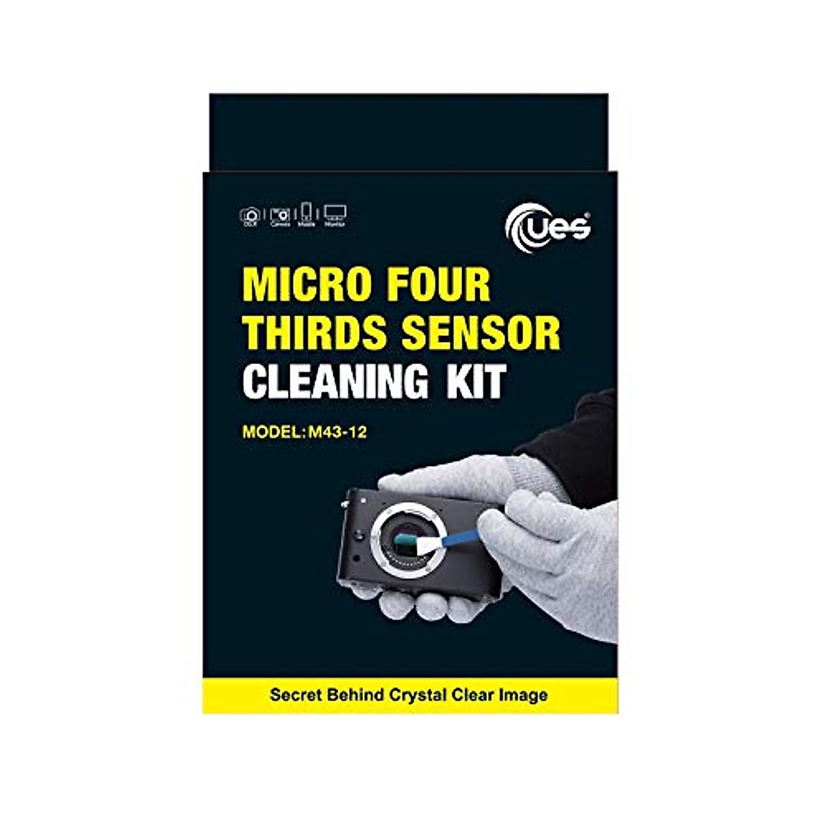 Digital Camera Micro Four-Thirds 4/3 (MFT) 12mm Sensor Cleaning Swabs x 14pcs + 15ml Liquid Cleaner for Mirrorless MILC and ILDC