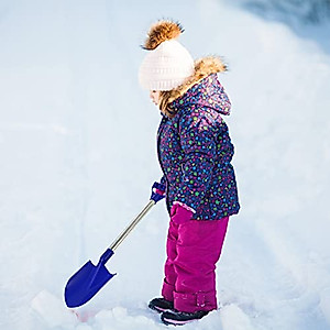 Sewroro Beach Shovels Beach Shovels 2pcs Shovels Toys Beach Snow Toys Shovels Sand Shovel Plastic Snow Shovels for Outdoor Garden Backyard Beach Snow(Random Color) 50cm Kids Snow Shovel Snow Pusher