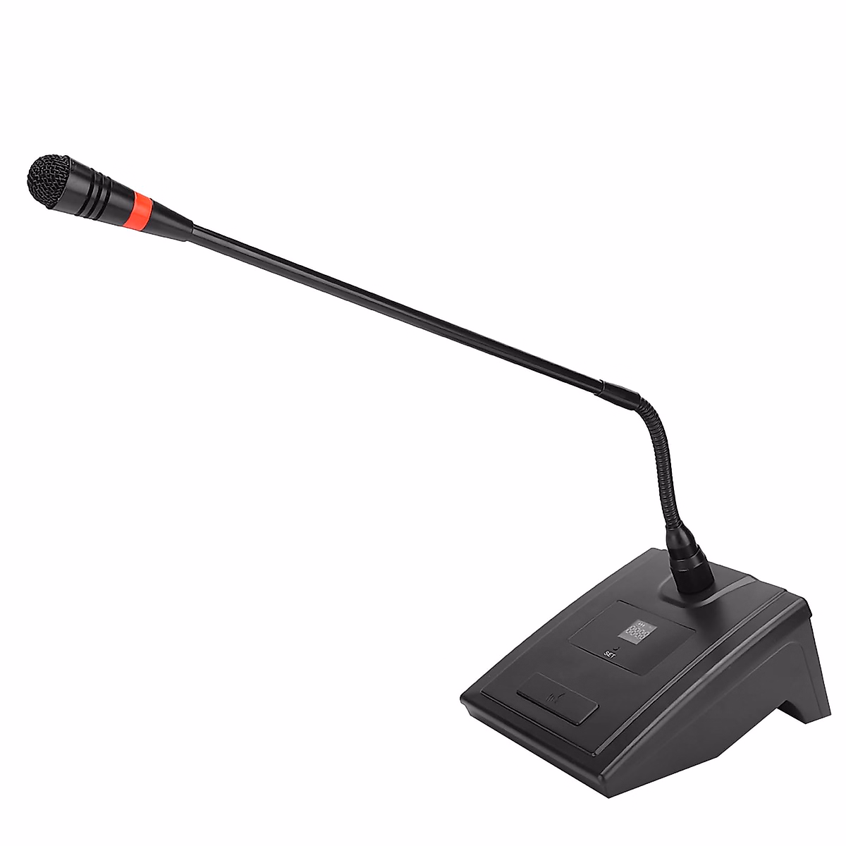 SYH&AQYE Gooseneck Wireless Microphone, 6.35 to 3.5mm Adapter Desktop Microphone, Table Mounted Condenser Mic for Conference, Studio Audio Recording