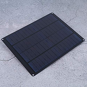 Delaman Solar Panel, 10W Solar Panel Kit Waterproof Portable Power Charger Photovoltaic Panel for Car Phone Charge