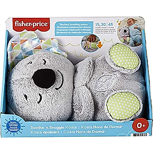 Fisher-Price Sound Machine Soothe 'n Snuggle Koala Plush Baby Toy with Rhythmic Motion and Customizable Lights Music & Timers