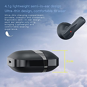 Wireless Earbuds Bluetooth Headphones with Wireless Charging Case IPX4 Waterproof Stereo Earphones in-Ear for SPOR