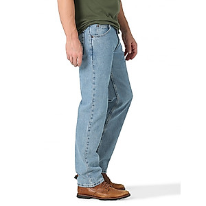 Wrangler Authentics Men's Classic 5-Pocket Regular Fit Cotton Jean, Light Stonewash, 33W x 34L