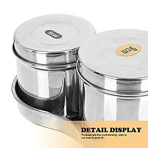 Stainless Steel Ointment Jar Container: Medical Cotton Balls Jar 3Pcs Sponge Cotton Dressing Container Gauze Cotton Swabs Storage Canister Apothecary Jars with Lid
