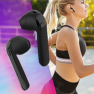 BLU Aria Pod| Wireless Earbuds| Bluetooth Headphones | 2021 | 9 Hours Battery | Black