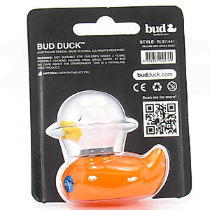 Space (mini) Rubber Duck Bath Toy by Bud Duck | Elegant Gift Packaging - One small waddle for duck, one giant waddle for duckkind!" | Child Safe | Collectable