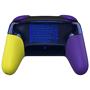 eXtremeRate Splattering Paint Faceplate Backplate Handles for Nintendo Switch Pro Controller, Replacement Hand Grip Housing Shell Buttons for Nintendo Switch Pro Controller - Controller NOT Included