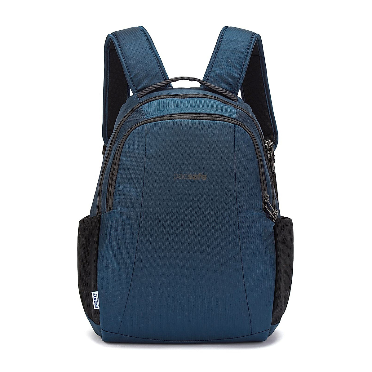 Pacsafe Metrosafe LS350 ECONYL 15 Liter Anti Theft Laptop Daypack/Backpack - with Padded 13" Laptop Sleeve, ECONYL Ocean