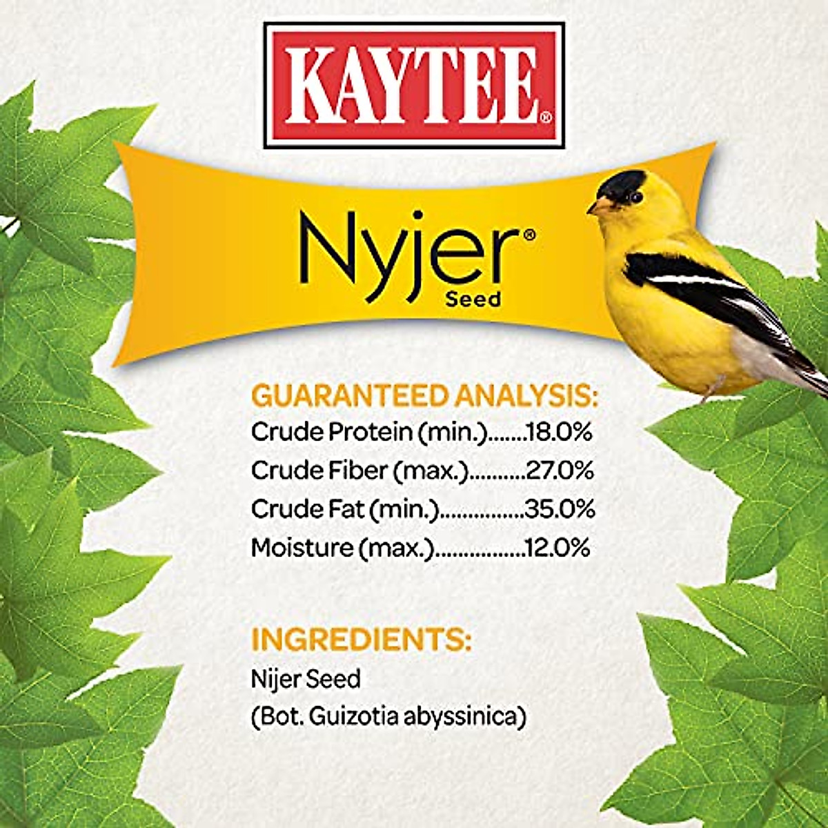 Kaytee Nyjer Wild Bird Food Seed, 5 Pound