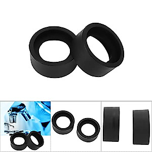 AUNMAS 2PCS Eyepiece Cover, Binocular Eye Cups Binocular Eye Cups Replacement Guard Soft Rubber 36mm Diameter Stereo Microscope Accessory for 32 36mm Stereo Microscope(Flat Angle)(KP-H2 Flat Angle)