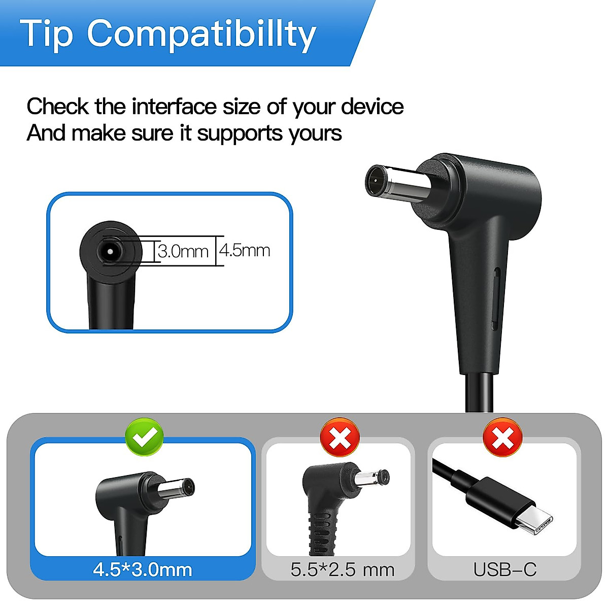 20V 9A 180W AC Adapter Charger Fit for MSI Creator M16, Stealth 15M, Crosshair Sword 15 17, GF66 GF76 GL66 GL76, A17-180P4B A18-150P1A Laptops Power Supply Adapter Cord