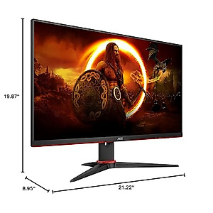 AOC 24g2e Lcd Gaming Monitor, 23.8" Widescreen, IPS Panel, 1920 Pixels X 1080 Pixels