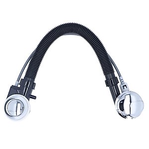 Overflow Bath Drain, 25.6inch Flexible Bathtub Overflow Drainer Concealed SPA Bathtub Overflow Drain Pipe, Bath Waste Drain Kit for Kitchen Bathroom