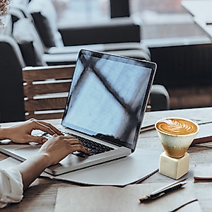 WINARA Japanese Ceramic Tea Cup,Creative Funnel Ceramic Coffee Cup with Base,Retro Style Ceramic Tea Mugs Espresso Cups Milk Cup for Home Office,Funny Gifts for Women Men