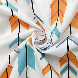 Brandream Woodland Crib Bedding Sets for Boys Girls Fox Arrow Baby Nursery Bedding, Unisex, 3 Pieces(Blanket + Crib Sheet + Crib Bed Skirt), 100% Breathable Cotton