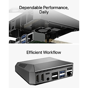 Argon ONE V2 Aluminum Case for Raspberry Pi 4 | with Power Button and Fan