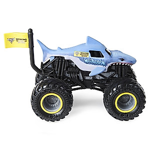 Monster Jam 2021 Target Exclusive Breaking World Records Series 1:64 Scale Diecast Monster Truck with Flag: Megalodon