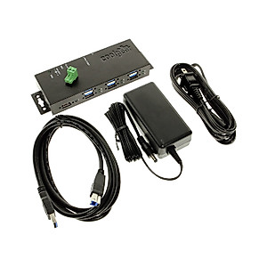 7 Port USB 3.1 Gen1 Hub 15KV ESD Surge Protection w/Power Adapter