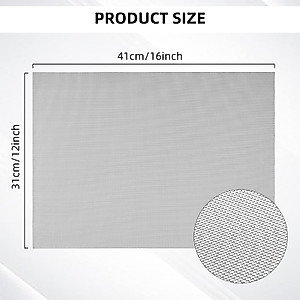 LABALPHA 20 Mesh Wire Mesh 304 Stainless Steel Woven Wire Mesh, Air Vent Mesh 16X12 inches, for Cage, Garden, Filter Mesh, Never Rust, Hard and Heat Resisting, 2pcs