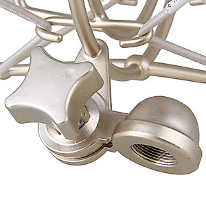 Lovermusic Silver Hole Dia 1.18inch Metal Cylinder Microphone Shock Mount Stand Replacement for Newman U87 Microphone